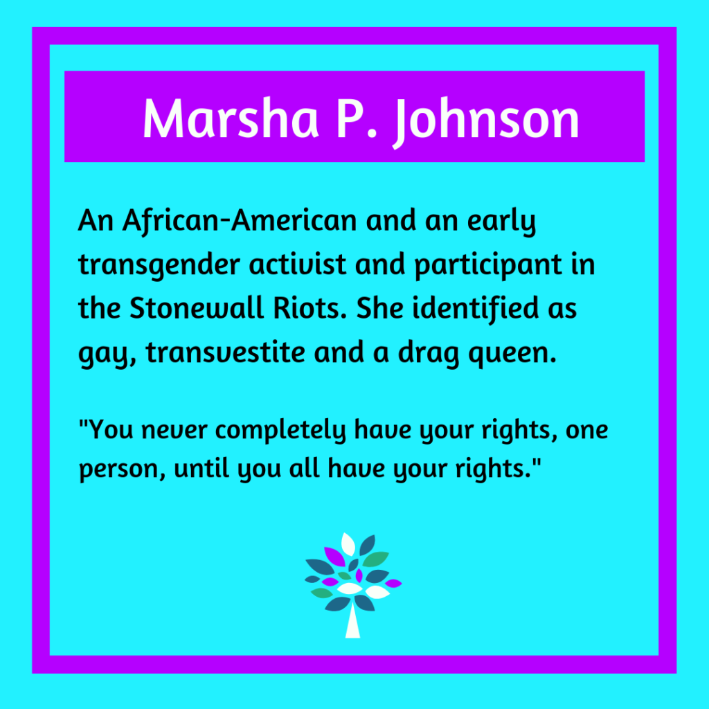 Bio - Marsha P. Johnson - Colette Lord PhD
